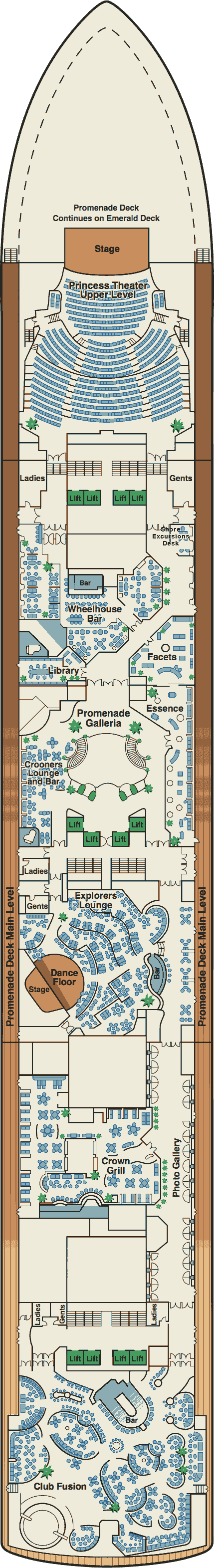 Ruby Princess Deck Plans - Cruiseline.com
