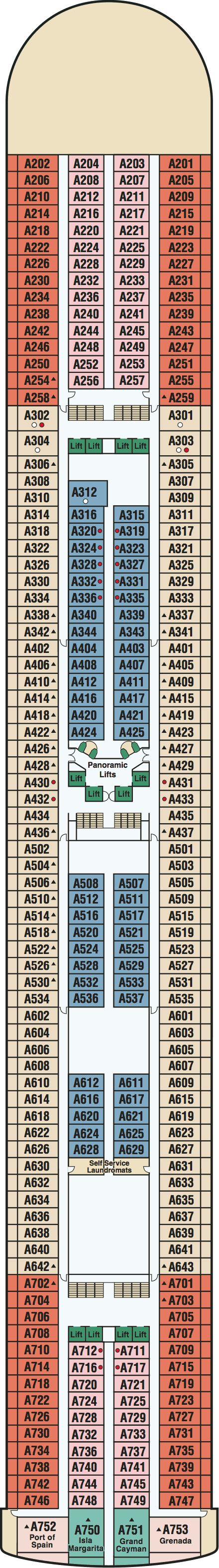 Ruby Princess Deck Plans - Cruiseline.com
