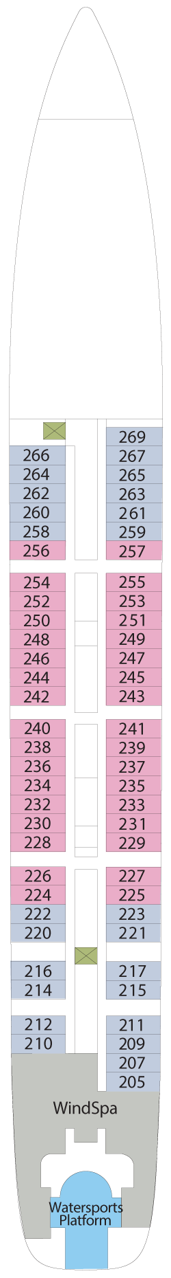 Wind Surf Deck Plans - Cruiseline.com